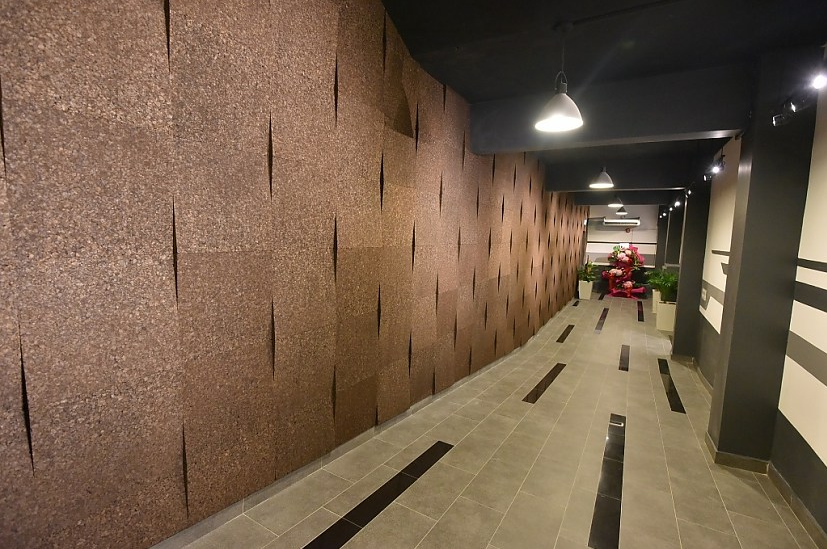 Decorative expanded 3D facade wall cork panel Taper - 20-50x500x500mm ...