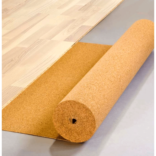 Kurk ondervloer op rol 2mm x 1m x 10m vloerisolatie voor alle soorten ...